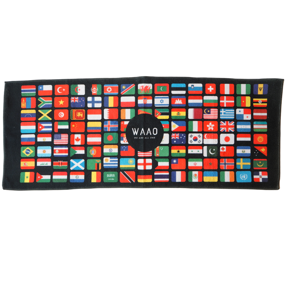 World Flags Lightweight Gym Towel – WAAO - We Are All One